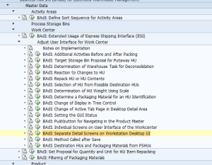 Business Add-Ins (BAdIs) for Extended Warehouse Management - EWMSUPPORT